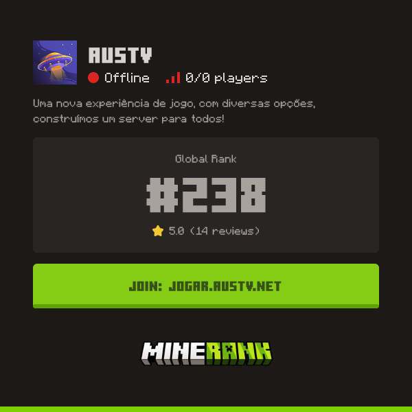 AusTv Server IP, Reviews and Vote Link - Minerank