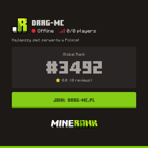 Drag-mc Server IP, Reviews and Vote Link - Minerank