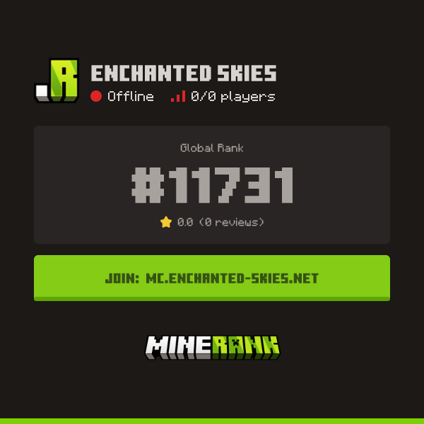Enchanted Skies Server IP, Reviews and Vote Link - Minerank