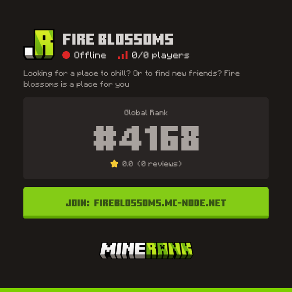 Fire Blossoms Server IP, Reviews and Vote Link - Minerank
