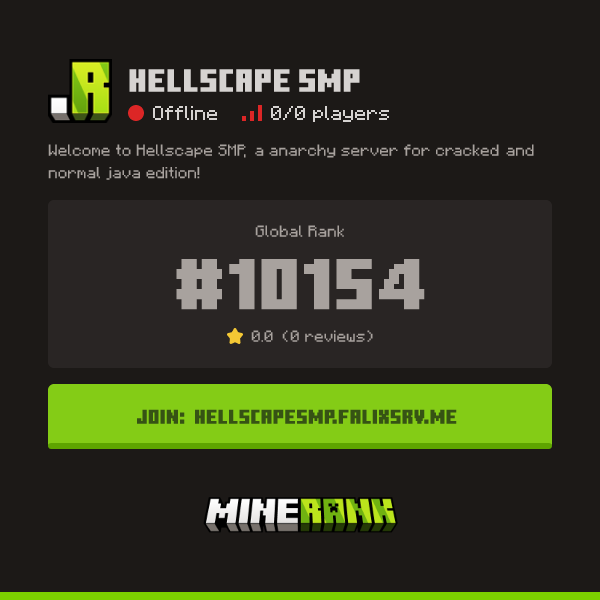 Hellscape SMP Server IP, Reviews and Vote Link - Minerank
