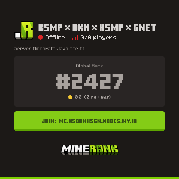 KSMP × DKN × HSMP × GNet Server IP, Reviews and Vote Link - Minerank