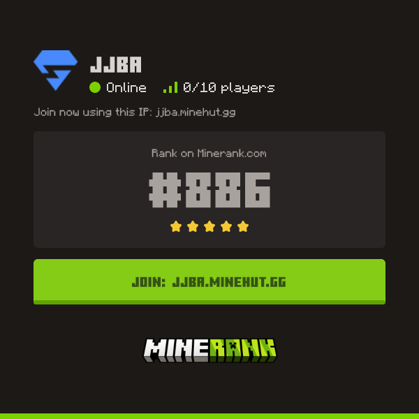 JJBA Minecraft Server IP, Reviews and Vote Link - Minerank