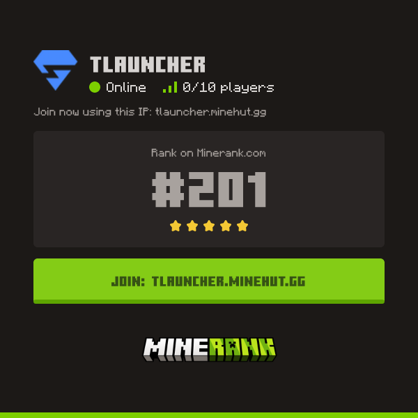 tlauncher Minecraft Server IP, Reviews and Vote Link - Minerank