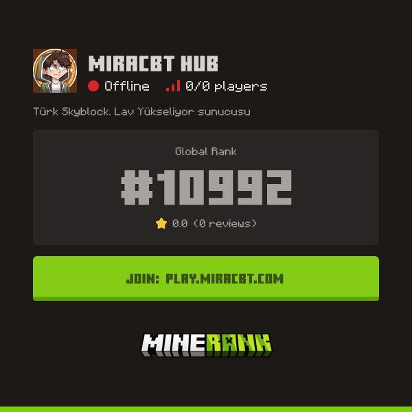 MiracBt HUB Server IP, Reviews and Vote Link - Minerank