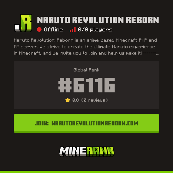 Naruto Revolution Reborn Server IP, Reviews and Vote Link - Minerank