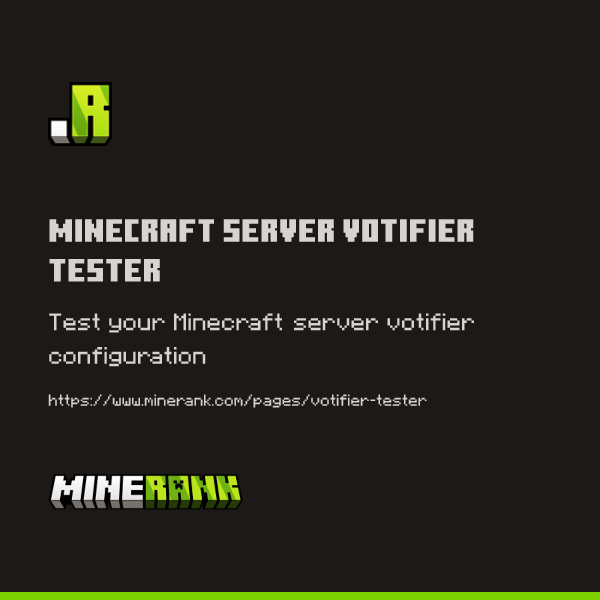 Minecraft Server Votifier Tester - Minerank