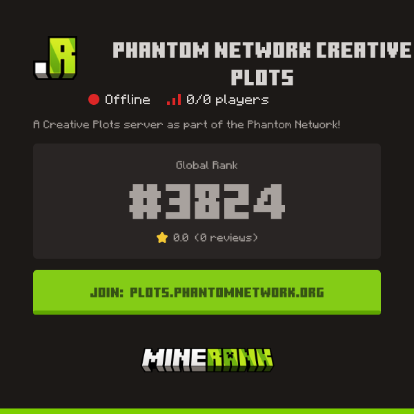 Phantom Network Creative Plots Server Ip Reviews And Vote Link Minerank