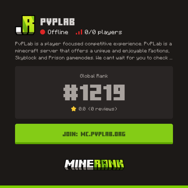 Pvplab Server Ip Reviews And Vote Link Minerank