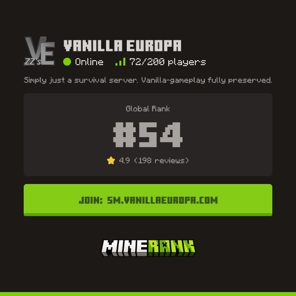 Send Your Vote & Review for Vanilla Europa - Minerank